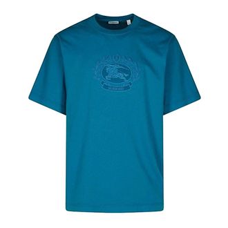Burberry Klassisches Baumwoll T-Shirt - - Tops - Herren - Blau - M