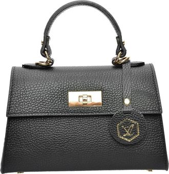 Luisa Vannini Schwarz Rindsledertasche