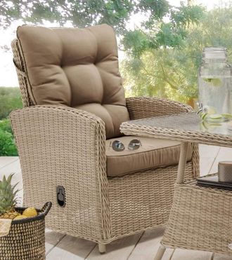 Destiny Gartensessel Merano 67x74x99cm, Rückenlehne verstellbar, Pearl Shell