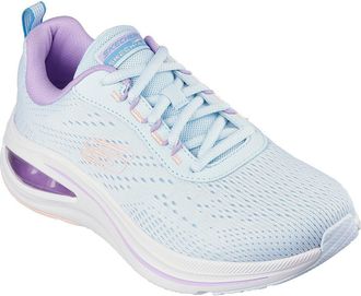 Skechers Damen Skech-AIR META AIRED Out, Hellblaues Netzgewebe mit Mehreren Zierteilen, 38.5 EU