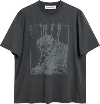 Our Legacy Homme, Tops, Gris, Taille: XL Box T-Shirt