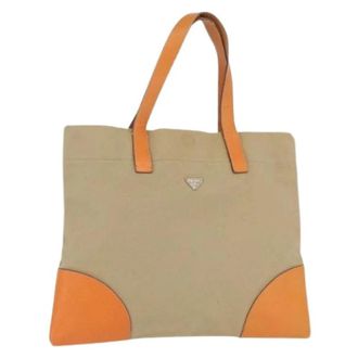 Prada Pre-owned Vintage Tote Bag - - Pre-owned - Damen - Beige - ONE SIZE