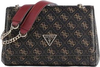 Guess Noelle Covertible Xbody Flap Bag Brown