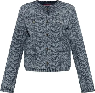 Diesel Femme, Vestes, Bleu, Taille: 42 FR De-Grafy-S2 Jacket