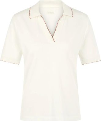 Marc Cain Femme, Tops, Beige, Taille: 42 FR Polo Chemises