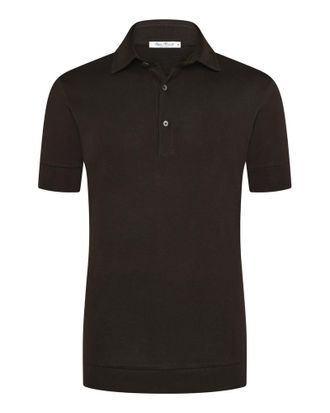 Stefan Brandt Glattes Poloshirt aus edler Urpima Sea Island Baumwolle in