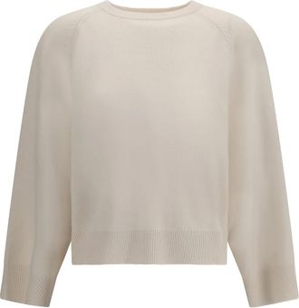 Brunello Cucinelli Kaschmir-Rundhals-Pullover - - Knitwear - Damen - Beige - S