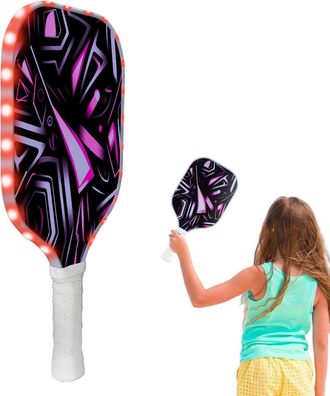 Generic LED Pickleball-Schl&auml;ger, Fiberglas-Pickleball-Schl&auml;ger | Leichter Pickleball-Schl&auml;ger aus LED-Glasfaser - Rutschfeste Outdoor- und Anf&auml;ngerzubeh&ouml;r mit