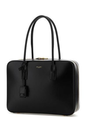 Saint Laurent Womens Black Leather Sac De Jour Handbag Nero Borse A Mano