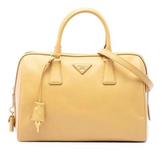 Prada Sac bandouli&egrave;re Saffiano Pre-owned - Femme - Pre-owned - Jaune - Taille: ONE Size