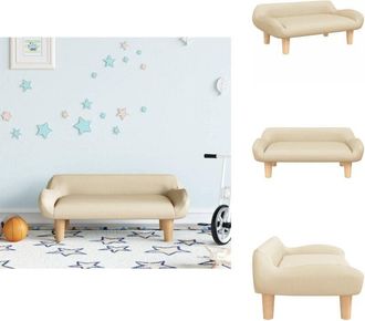 vidaXL Vidaxl - Canapé pour enfants crème 70x40x24 cm tissu - Canapé Enfant - Canapé Bébé - Mobilier Enfant - Meubles Pour Enfants - Décoration Chambre