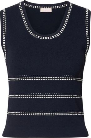 Liu Jo Femme, Tops, Bleu, Taille: 40 FR Knit Top