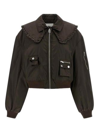 Ganni Bomber - Marron