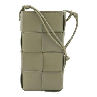 Bottega Veneta Pre-owned Cassette Leather Phone Pouch - - Pre-owned - Damen - Gr&uuml;n - ONE SIZE