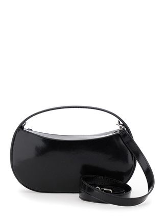 Coperni Womens Black Handbag With Logo Detail Calf Handbags Hand Bags