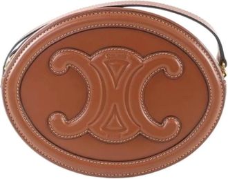 Celine Pre-owned Triomphe Oval Crossbody - Femme - Pre-owned - Brun - Taille: ONE Size