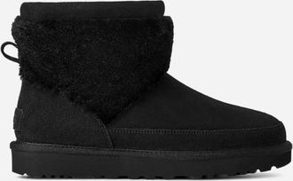 UGG Classic Mini Snugscape Boot für Damen in Black, Größe Wildleder