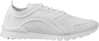 Kiton Homme, Chaussures, Blanc, Taille: 40 1/2 EU Baskets en coton textur&eacute;