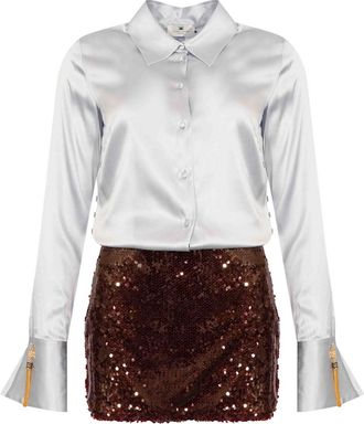 Elisabetta Franchi Knielanges Kleid - Schwarz