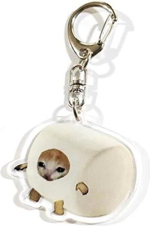 Generic Porte-clés amusant en acrylique - Petit sac - Chaîne de clé de voiture - A6S0 - Accessoires pour téléphone portable