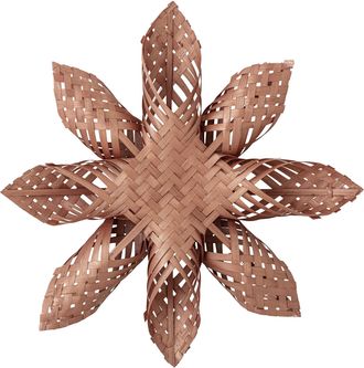 Bloomingville Ornament - Bambusstern - Hani - Bambus - Farbe: Kupfer - (&Oslash;xH) 43 x 6 cm