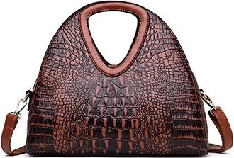 Generic Sac &agrave; main et sac &agrave; main de style r&eacute;tro pour femme avec poign&eacute;e sur le dessus - Sac &agrave; bandouli&egrave;re tendance - Grand sac fourre-tout pour femme, jaune, 