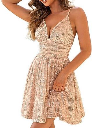 Generic Robe Femme éLéGante Tulle à Paillettes Imprimé Robe SoiréE Robe Longue Printemps Et éTé Magnifique ColoriéS LâChe éPissure Sequin éLéGante Sexy Solide