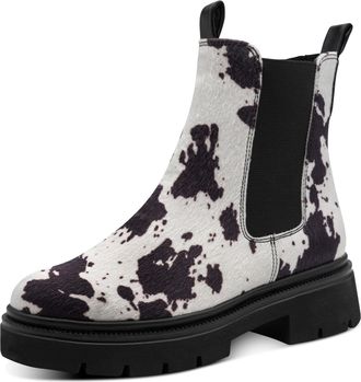 Marco Tozzi Marco Tozzi Damen Chelsea Boots Rund mit Rei&szlig;verschluss, Schwarz (Black Comb), 38 EU