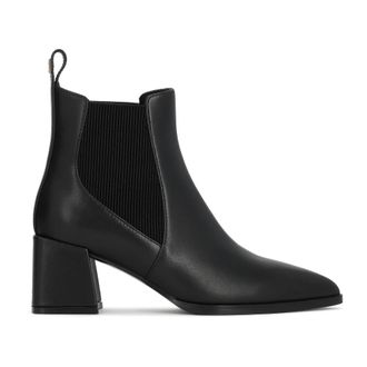 Kazar Spitze Zehen Leder Stiefeletten - - Shoes - Damen - Schwarzk - 39 EU
