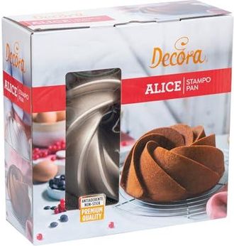 Decora 0080111 Stampo Antiaderente Alice Ø 24 X 9 h Cm, In Alluminio Pressofuso, di alta qualità, per realizzare preparazioni dolci e salate. Top quality
