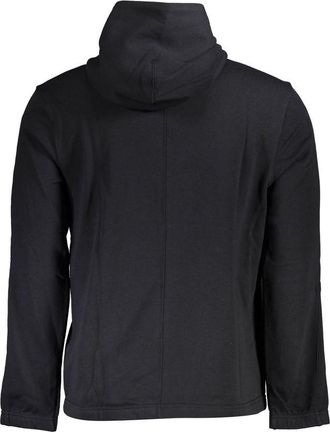 Calvin Klein Logo-Embroidered Cotton Hoodie - Black
