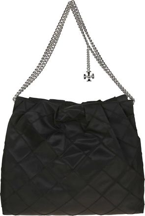 Tory Burch Femme, Sacs, Noir, Taille: ONE Size Fleming Nylon Hobo Bag