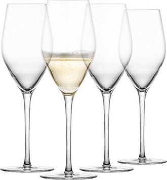 Schott Zwiesel Sektglas Bar Special (4er-Set), formschöne Sektgläser mit Moussierpunkt, spülmaschinenfeste Tritan-Kristallgläser, Made in Germany (Art.-Nr. 123625)