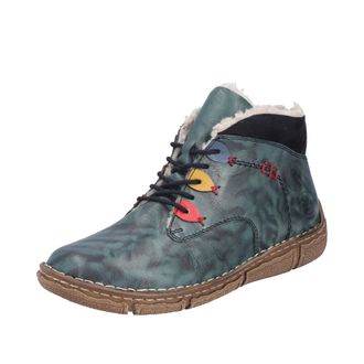 Rieker Damen Z3724 Schn&uuml;rstiefel, gr&uuml;n 54, 39 EU