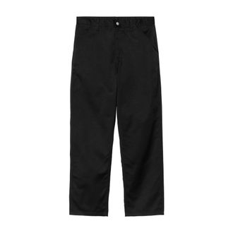Carhartt Work in Progress unisex, Pantalons, Noir, Taille: W30 Pantalon Noir en Polyester Simple