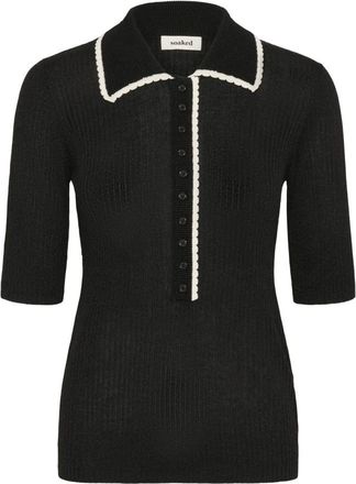 Soaked In Luxury Femme, Pulls, Noir, Taille: 44 FR Maille ras du cou