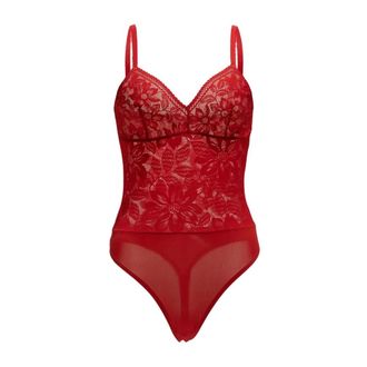 Wolford Body en dentelle - Femme - Tops - Rouge - Taille: 42 FR