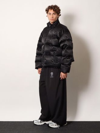 Balenciaga Mens Nylon Down Jacket Black Polyamide