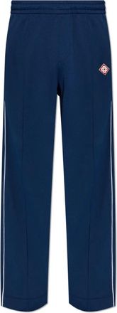 Casablanca Homme, Pantalons, Bleu, Taille: M Logo Pantalons de survêtement