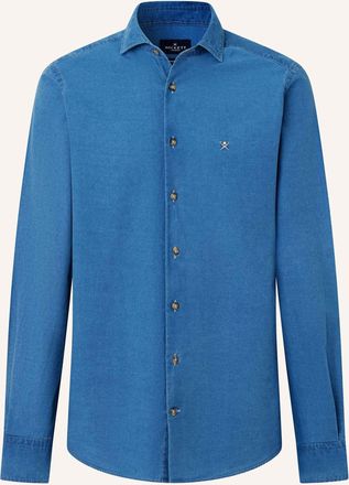 Hackett Freizeithemd Ess Mid Denim blau