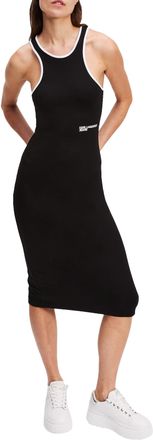 Karl Lagerfeld Racer Milano Dress, Black, L