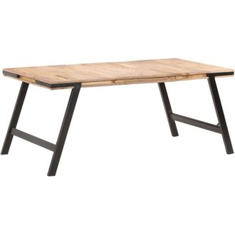 vidaXL Prolenta Premium Esstisch 180x90x76 cm Massivholz Mango