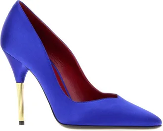 Valentino Garavani Satin High Heel Pump - Blue