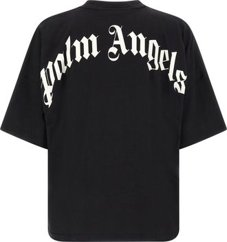 Palm Angels Logo-Graphic T-shirt - Black