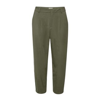 Kaffe Hochtaillierte Grape Leaf Hose - - Trousers - Damen - Gr&uuml;n - L