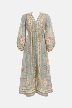Zimmermann Mini-kleid Roselight Mit Plunge-ausschnitt