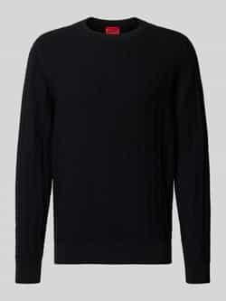 HUGO BOSS Pullover mit strukturierter Strickoptik Modell Simond