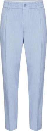 Drykorn Leinenhose Chasy mit Stretchanteil und Bundfalte in