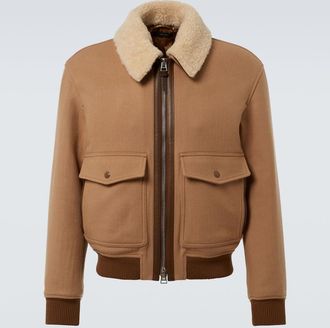 Tom Ford Veste blouson en laine vierge