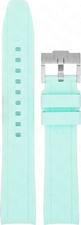 Generic Kautschukarmband mit gebogenem Ende, 18/19/20/21/22 mm, universelles Silikon-Uhrenarmband, weich, sportlich, wasserdicht, zum Ersetzen des Armbandgürt